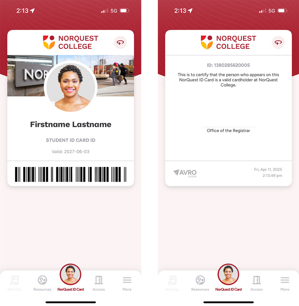 ID cards - NorQuest College - Edmonton, Alberta